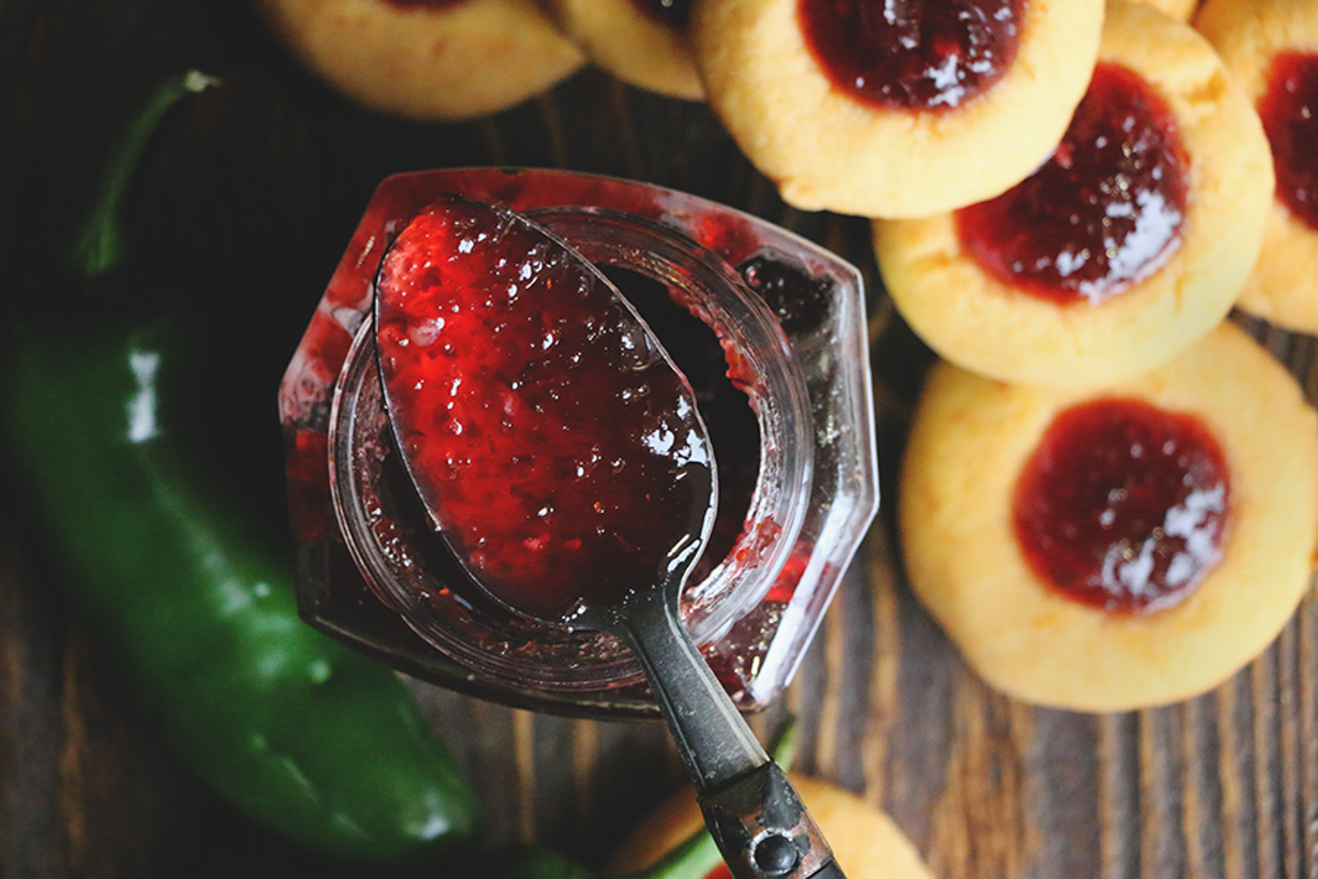 Savoury Cheddar Jalapeno & Cranberry Thumbprint Cookies - Lepp Farm Market